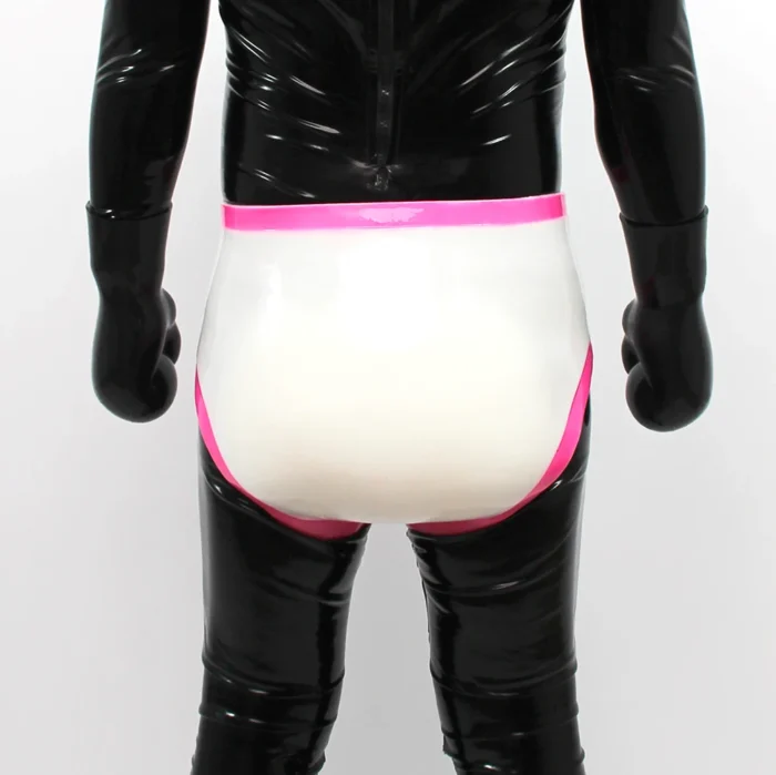 Silicone Diaper Style Pants – White Colorway – G-Pawz